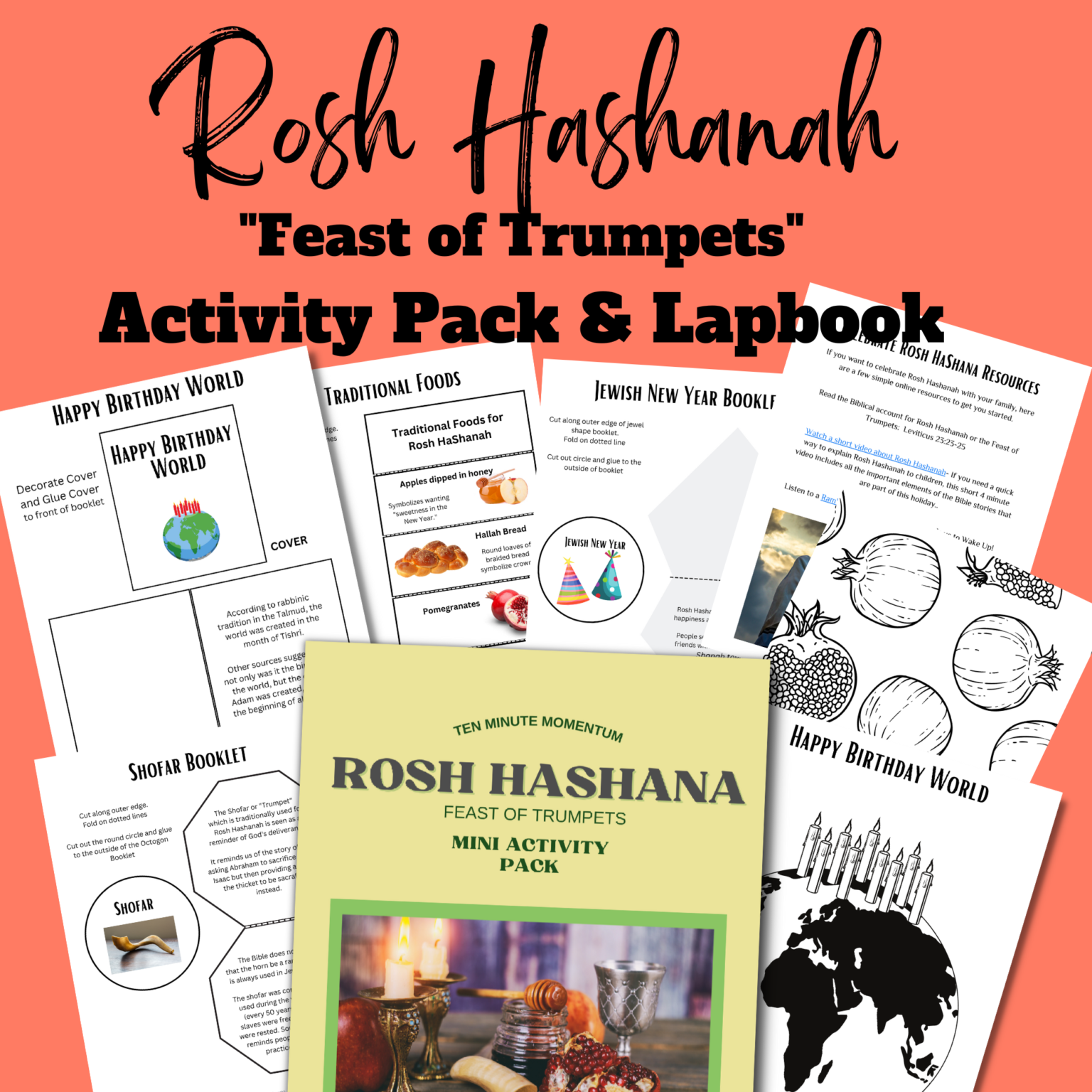 Sukkot Mini Activity Pack and Lapbook