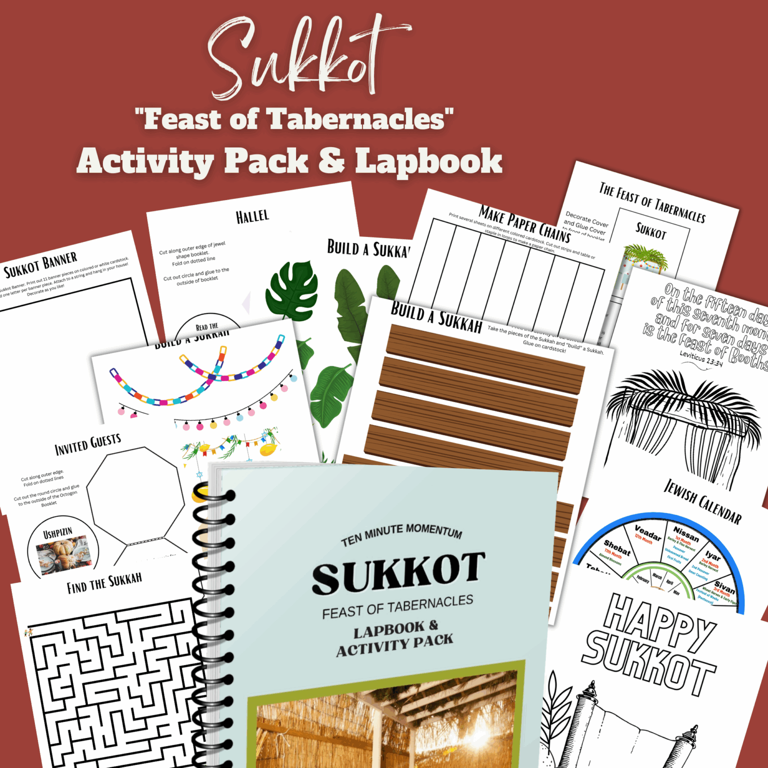 Sukkot Mini Activity Pack and Lapbook